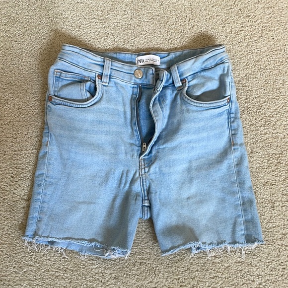 Zara | Shorts | Zara Light Blue Jean Shorts | Poshmark